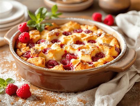 Raspberry Bread Pudding Easy Recipes