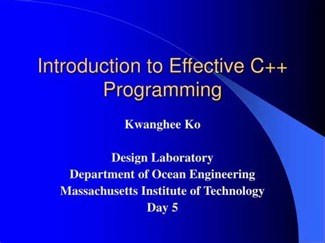 Ppt Introduction To Effective C Programming Powerpoint Presentation Id 6932854
