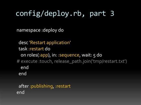 Capistrano 3 Deployment PPT