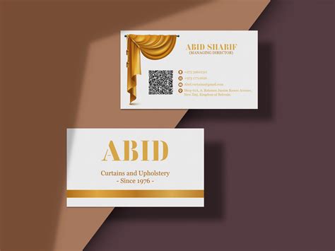 Syed Hassan Abbas Kazmi Business Card Designs