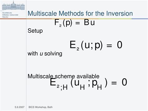 Ppt Inverse Multiscale Problems Powerpoint Presentation Free