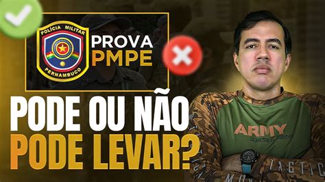 O Que Pode Levar Na Prova Da Pmpe