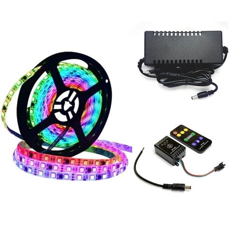 Ws2811 Argb Pixel Şerit Led 5m Ses Ve Müzik Duyarli Kumanda Adaptör Fiyatları Ve Modelleri