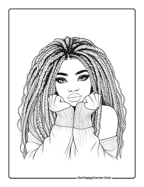 Black Girls Coloring Pages