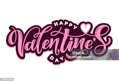 해피 발렌타인 데이 귀여운 손으로 그린 낙서 영감 레터링 엽서 마음으로 배경을 사랑합니다 2월에 대한 스톡 벡터 아트 및 기타 이미지 Istock