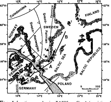 Figure 1 From Deep Seismic Reflectionrefraction Interpretation Of Crustal Structure Along Babel
