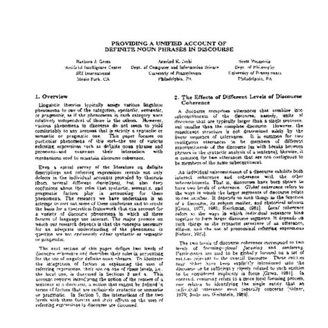 Providing A Unified Account Of Definite Noun Phrases In Discourse Acl Anthology