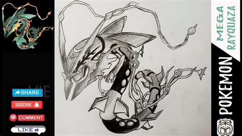 How To Draw Mega Rayquaza Step By Step