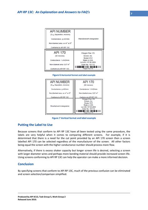 Api Rp 13c Explanation Faq Sheet 2010 Pdf