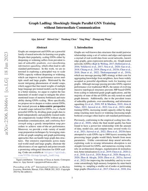 Pdf Graph Ladling Shockingly Simple Parallel Gnn Training Without Intermediate Communication
