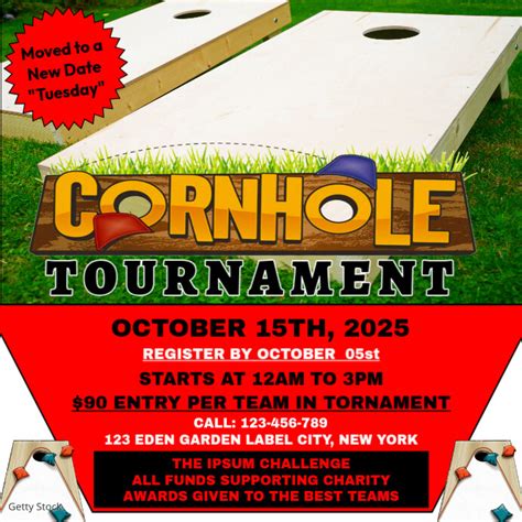 Cornhole Tournament Template Postermywall