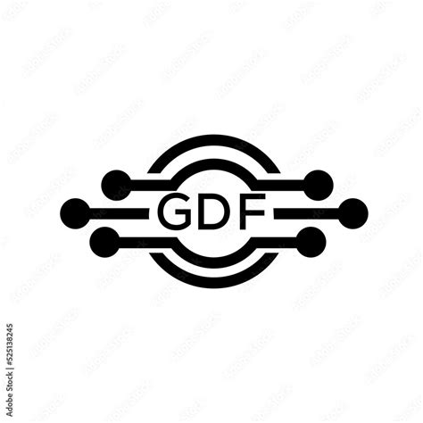 Vecteur Stock Gdf Letter Logo Gdf Best White Background Vector Image Gdf Monogram Logo Design