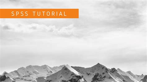 Spss Tutorial Series On Youtube Learn Quickly And Easily
