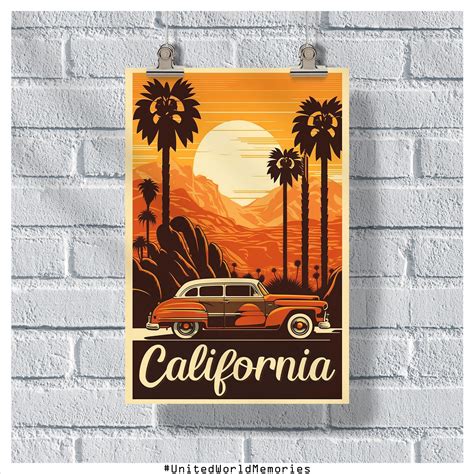 California Travel Poster Welcome To California Poster California