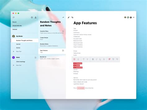 Notes App Mac Light Theme By Isaac N C On Dribbble