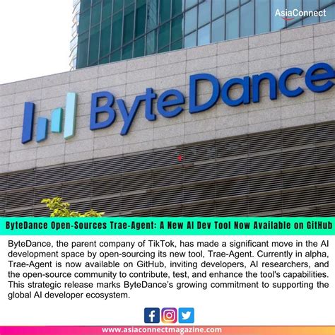 bytedance open sources trae agent a new ai dev tool now available on github asiaconnect magazine