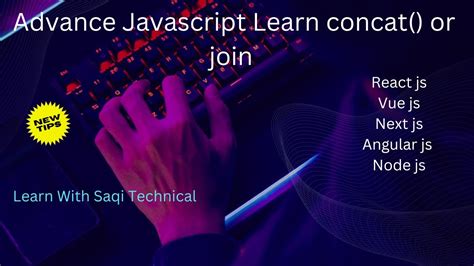 Lecture No 24 Advance Javascript Learn Concat Or Join Function Urdu