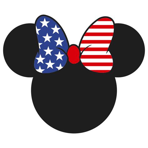 Minnie Usa Bow Svg Mickey Head Svg Mickey Svg Disney Png Inspire