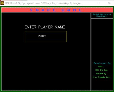 Github Unofficialmohitc Snake Game With Graphics Using Linked List