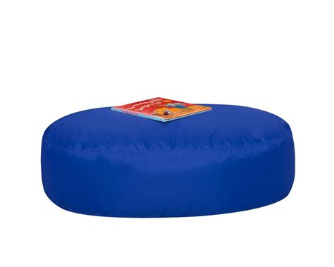 Blue 2 Seater Easy Clean Oval Bean Bag