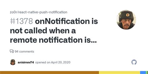 Onnotification Is Not Called When A Remote Notification Is Pressed On Android · Issue 1378