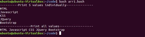 How To Use Arrays In Bash