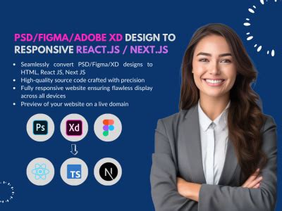 PSD Adobe XD FIGMA To Responsive React JS NEXT JS HTML And CSS Upwork