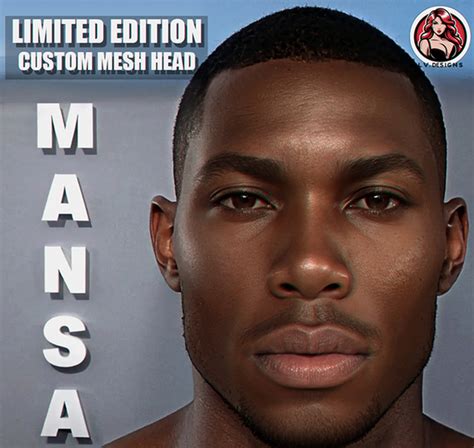 Second Life Marketplace Lv Mansa Custom Mesh Head Limited Edition