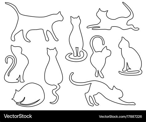 Single Line Drawing Cat