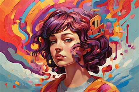 Premium Ai Image Vibrant Epilepsy Journey Illustrations Depicting