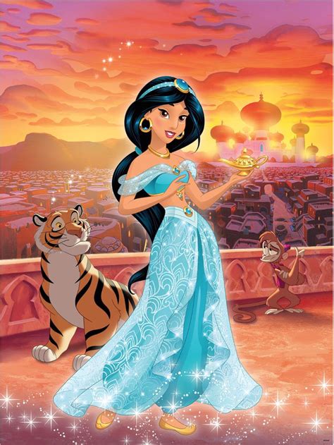 Princess Jasmine With Abu And Rajah In Disney Princess Jasmine Disney Jasmine Walt