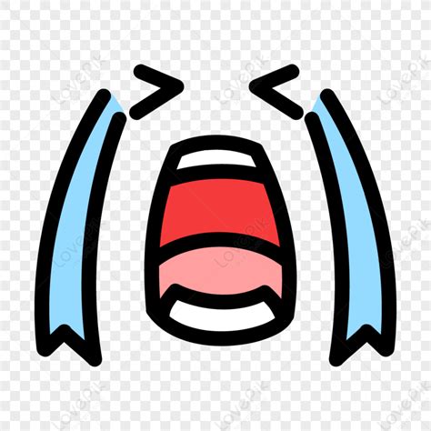 손으로 그린 그림 만화 크리 에이 티브 이모티콘 팩 디자인 울고삽화크게 울다 Png 일러스트 무료 다운로드 Lovepik