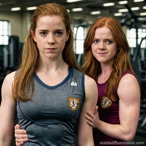 Hermione And Ginny Workout Stable Diffusion Online
