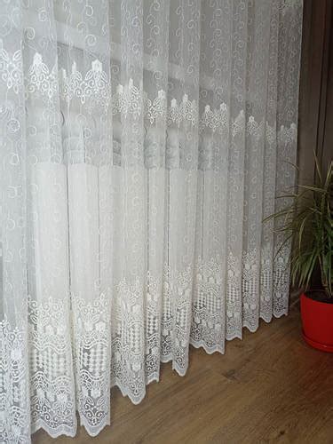 Купити Тюль з вишивкою молочна люрексом гардина в зал спальню ціна 180 ₴ Prom Ua Id