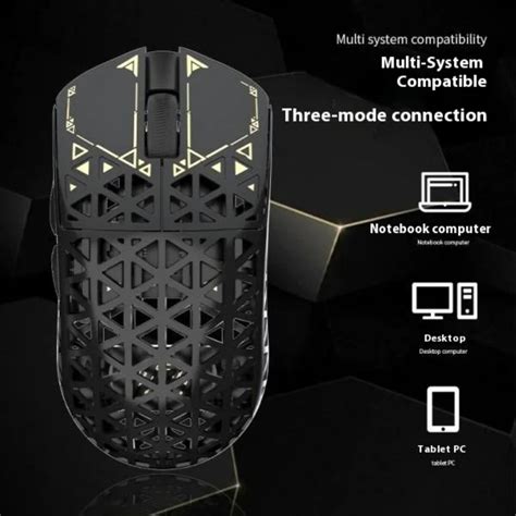 Ipi Piao 88 Carbon Fiber Lightweight 8k Mouse Bluetooth Wireless Gaming