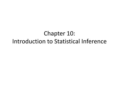 Statistical Inference Pptx