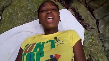 Ebony Slut Put Sex Toy Vibrator In Pussy New Jersey Woodland Backyard Exploration Jhodez1