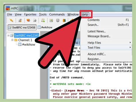 How To Use Mirc With Pictures Wikihow