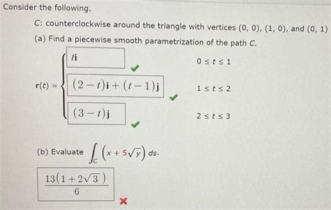 Solved Consider The Following C Counterclockwise Around Chegg