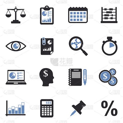 会计的图标。双色调平面设计。矢量插图。