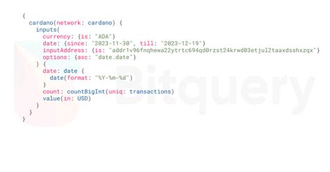 Cardano Transfers Blockchain Data Api