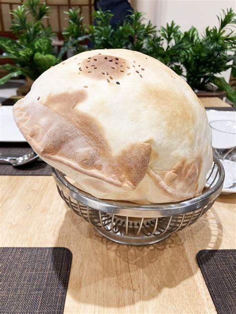 Balloon Shaped Fatty Bread Sesame Bread Traditional Turkish Lavas