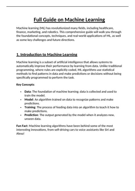 Full Guide On Machine Learning Concepts Algorithms And Applications Computer Science