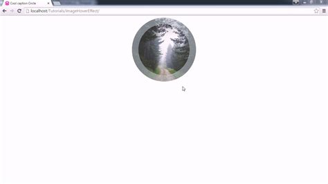 Image Hover Effect Circle Caption Css Youtube