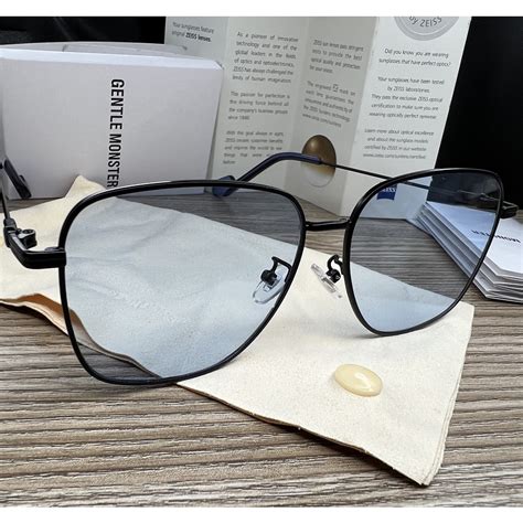 Chacha ใหม่ แว่นตากันแดด กรอบโลหะ ทรงสี่เหลี่ยม ขนาดใหญ่ ป้องกันรังสียูวี 99 9 2022 Shopee