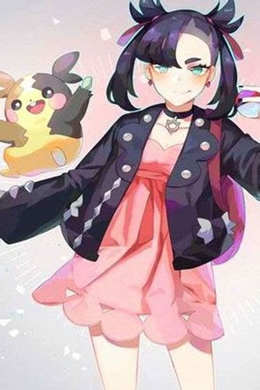 Marnie Pokemon Sword And Shield Cosplay Black Leather Jacket