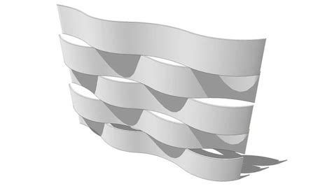 Wave Diffuser P7 Wall 3d Warehouse Fabric Ceiling Wall Panel