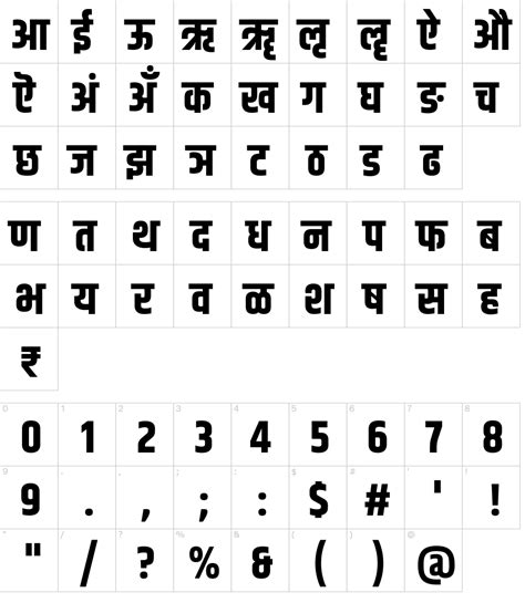 Devanagari Script Font Font