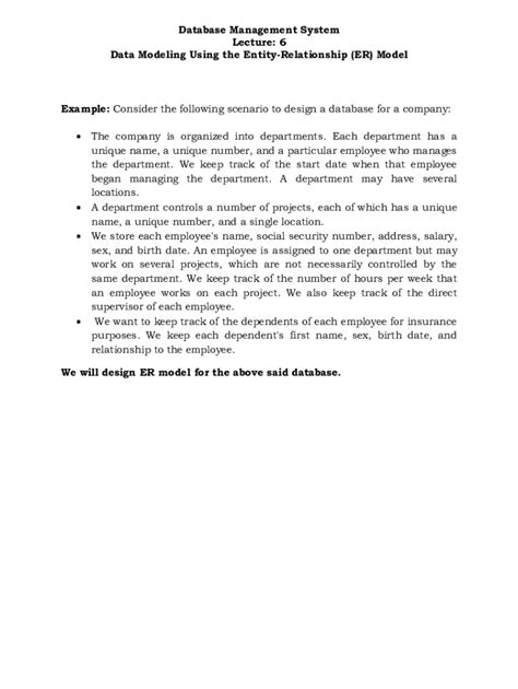 Fillable Online Data Modeling Using The Entity Relationship Er Model Fax Email Print Pdffiller