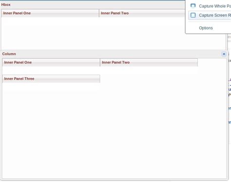Extjs What Is Difference Beetween Layouthbox And Layoutcolumn